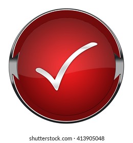 Check Mark Button Isolated Stock Illustration 413905048 | Shutterstock