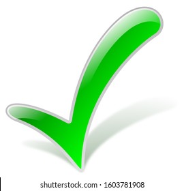 Check Mark Everything Ok Stock Illustration 1603781908 | Shutterstock
