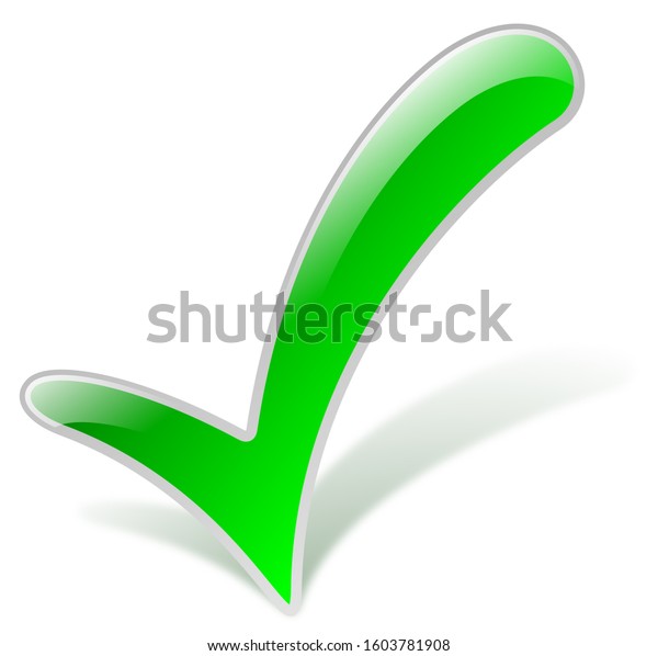 Check Mark Everything Ok Stock Illustration 1603781908 | Shutterstock