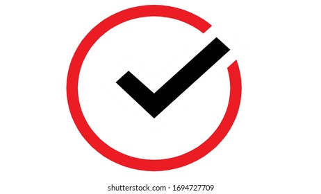 Check Mark Icon Checkmark Right Symbol Stock Illustration 1694727709 ...