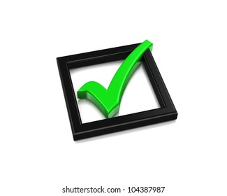 Check Mark White Background Stock Illustration 104387987 | Shutterstock