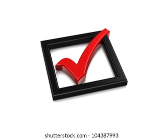 Check Mark White Background Stock Illustration 104387993 | Shutterstock
