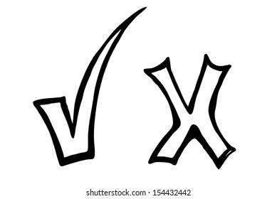Tick Cross Vector Check Marks Icons: เวกเตอร์สต็อก (ปลอดค่าลิขสิทธิ์ ...