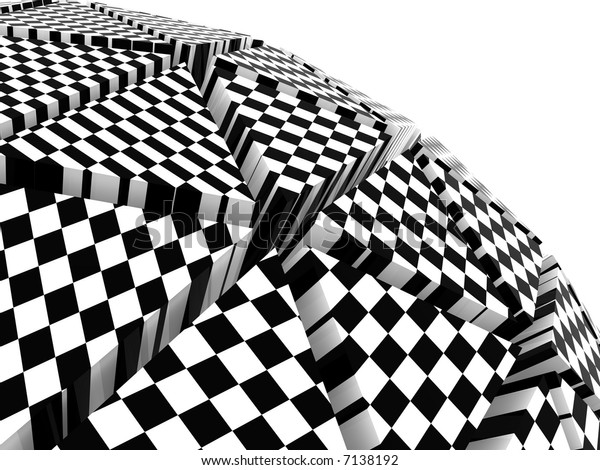 Checker Background 3d Stock Illustration 7138192