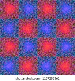 Checkerboard Pattern Red Blue Whorls Flamelike Stock Illustration ...