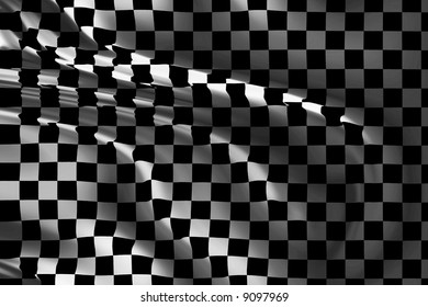 Checkered Flag Waving Wind Stock Illustration 9097969 | Shutterstock