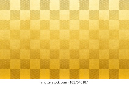 Checkered Pattern Golden Checkered Pattern Background Stock ...