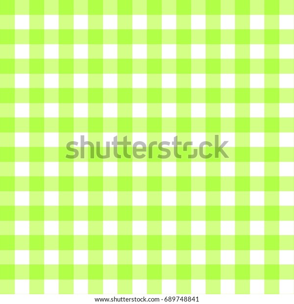 Checkered Pattern Green Color Stock Illustration 689748841