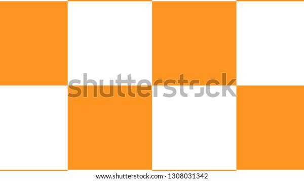 Checkered Pattern Tile Background White Orange Stock Illustration ...