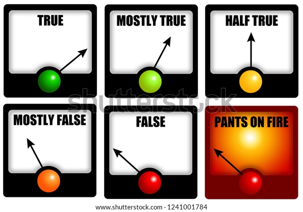 Checking Facts Truth Utter Lies Stock Illustration 1241001784