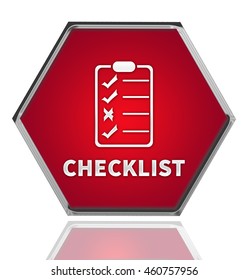Checklist Button Isolated Stock Illustration 460757956 | Shutterstock