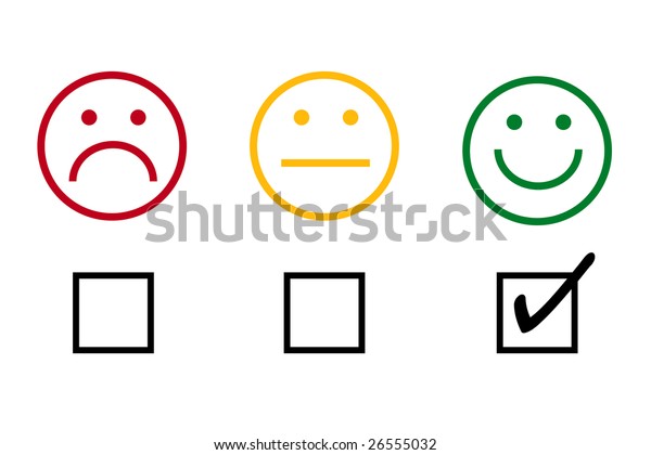Checkliste mit Smileys