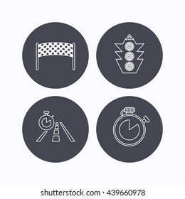 Checkpoint Traffic Lights Timer Icons Travel Stock Vector (Royalty Free ...