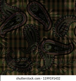 1,568 Paisley checks pattern Images, Stock Photos & Vectors | Shutterstock