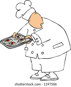 Chef Baking Sheet Stock Illustration 1197506 | Shutterstock