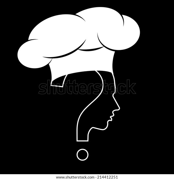 Chef Question Mark Human Head Symbol Stock Illustration 214412251 ...