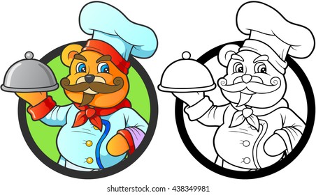 Chef Teddy Bear Stock Illustration 438349981 | Shutterstock