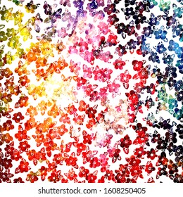 Cherry Blossom Repeat Pattern Texture Background Stock Illustration ...
