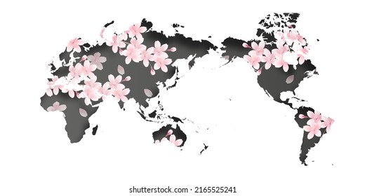 9,963 World map flower Images, Stock Photos & Vectors | Shutterstock