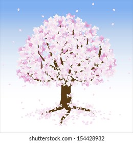 Cherry Tree Illustration Stock Illustration 154428932 | Shutterstock