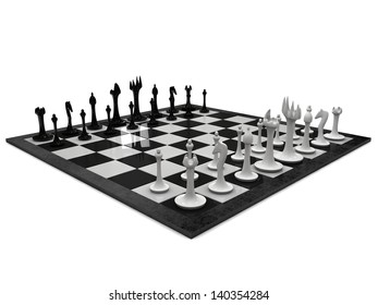 Chess Table Vector Illustration Stock Vector (Royalty Free) 1179801100 ...