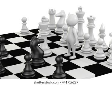 Chess 3d Rendering Stock Illustration 441716227 | Shutterstock