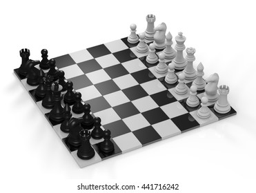 Chess 3d Rendering Stock Illustration 441716242 | Shutterstock