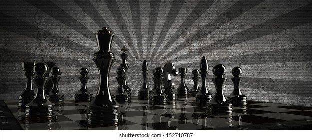 Chess Background Checkmate High Resolution 3d Stock Illustration ...
