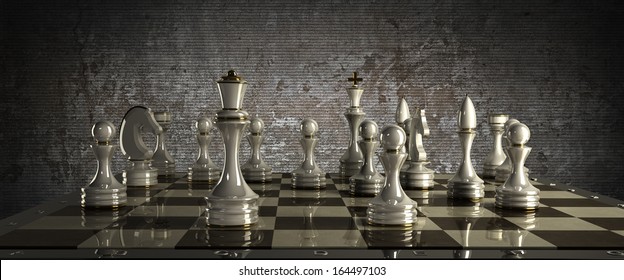 Chess Background Checkmate High Resolution 3d Stock Illustration ...