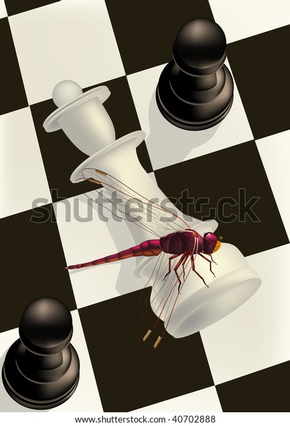 Chess Dragonfly Stock Illustration 40702888 | Shutterstock