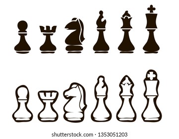 Chess Set Create Game Stock Illustration 1353051203 | Shutterstock