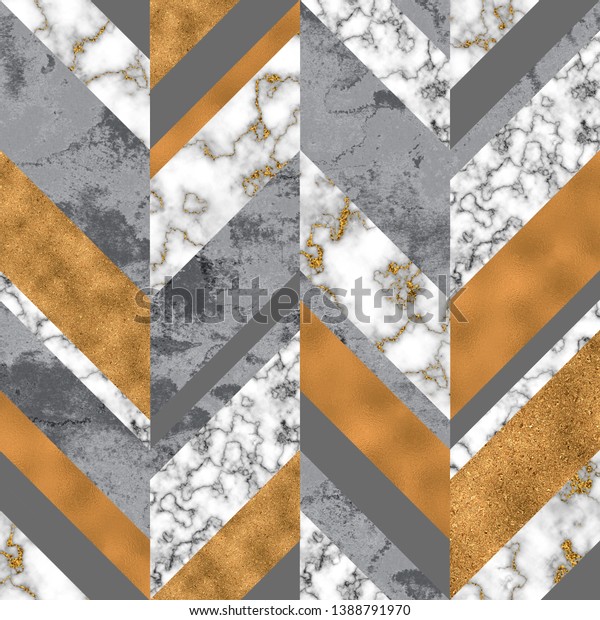 Chevron Seamless Pattern Digital Marble Paper Stok İllüstrasyon 1388791970