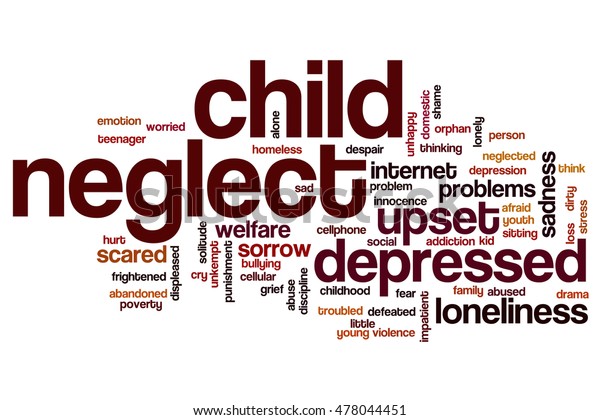Child Neglect Word Cloud Concept Stock Illustration 478044451 ...