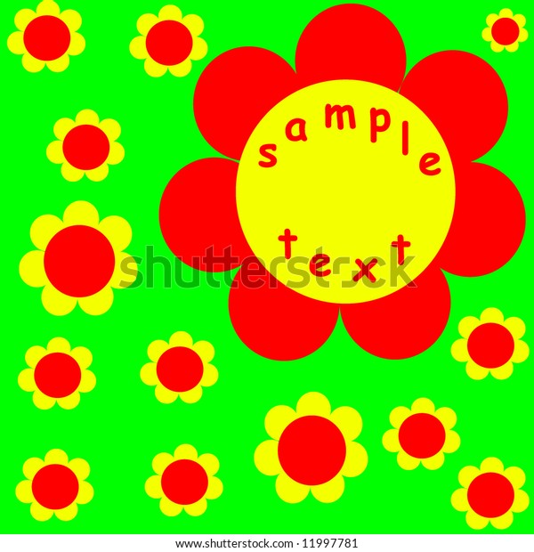Child Sun Flyer Vector Version My Stock Illustration 11997781 ...