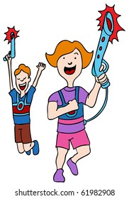 324 Laser Tag Cartoon Images, Stock Photos & Vectors | Shutterstock