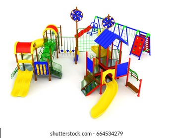 Childrens Play Complex 3d Render On Stock Illustration 664534279 ...