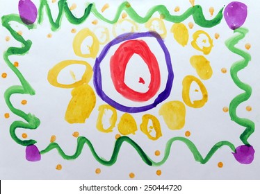 Childs Drawing Pattern Stock Illustration 250444720 | Shutterstock