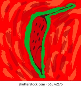 1,485 Chilli painting Images, Stock Photos & Vectors | Shutterstock