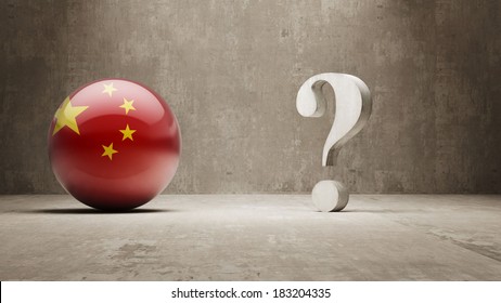 China High Resolution Question Mark Concept Stock Illustration 183204335