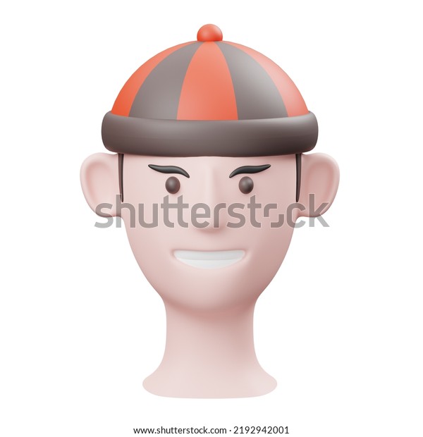 Chinese Men Face 3d Icon Stock Illustration 2192942001 | Shutterstock
