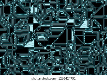 Chip Circuit Background Stock Illustration 1268424751 | Shutterstock