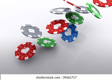 50 Poker chips thrown Images, Stock Photos & Vectors | Shutterstock