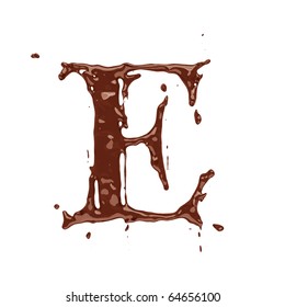 Chocolate letter e Images, Stock Photos & Vectors | Shutterstock