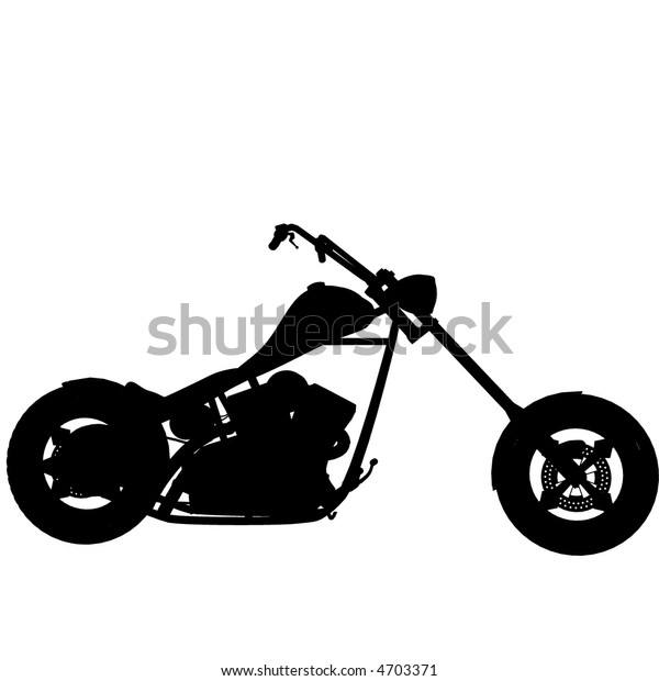 Chopper Silhouette Stock Illustration 4703371 | Shutterstock
