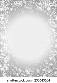 Vector Frozen Snow Ice Effect Frame Stock Vector (Royalty Free ...