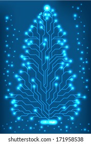 Christmas Tree Background Bitmap Stock Illustration 171958550 ...
