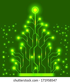 Christmas Tree Background Bitmap Stock Illustration 171958547 ...