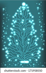 Christmas Tree Background Bitmap Stock Illustration 171958550 ...