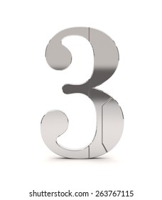 3d Black Number 3 Collection On Stock Illustration 401575516