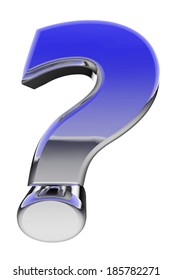 Chrome Question Mark Color Gradient Reflections Stock Illustration ...